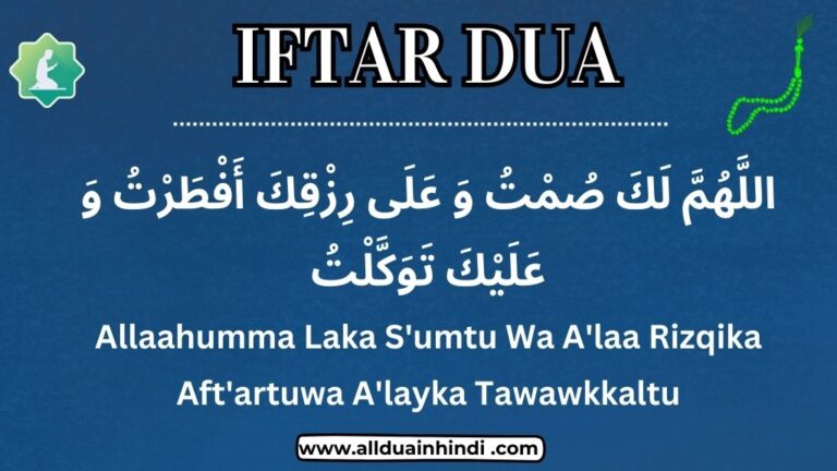Iftar Dua in English | Dua Before Iftar 2026